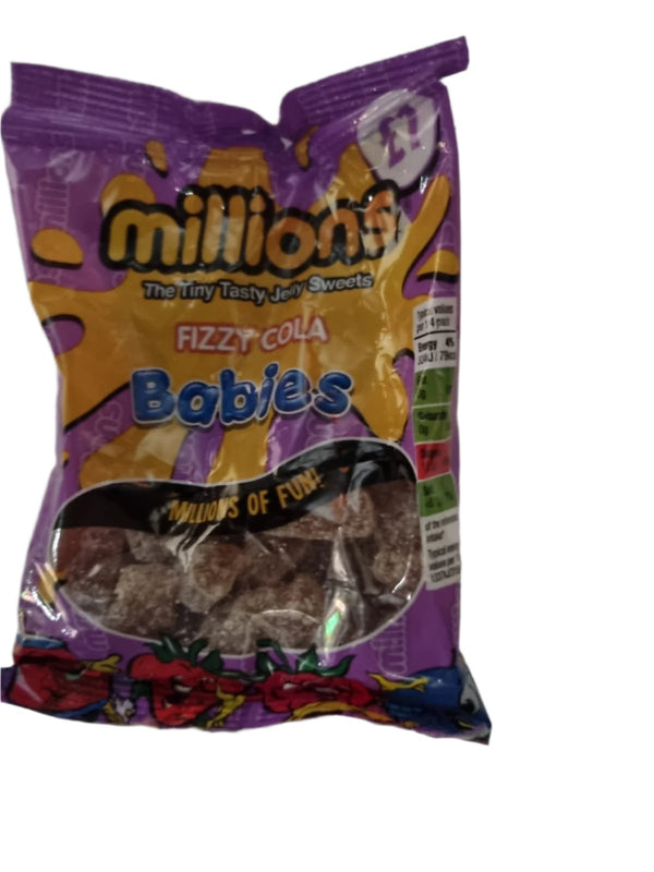 Millions Fizzy Cola Babies 120g – Tom's Confectionery Warehouse