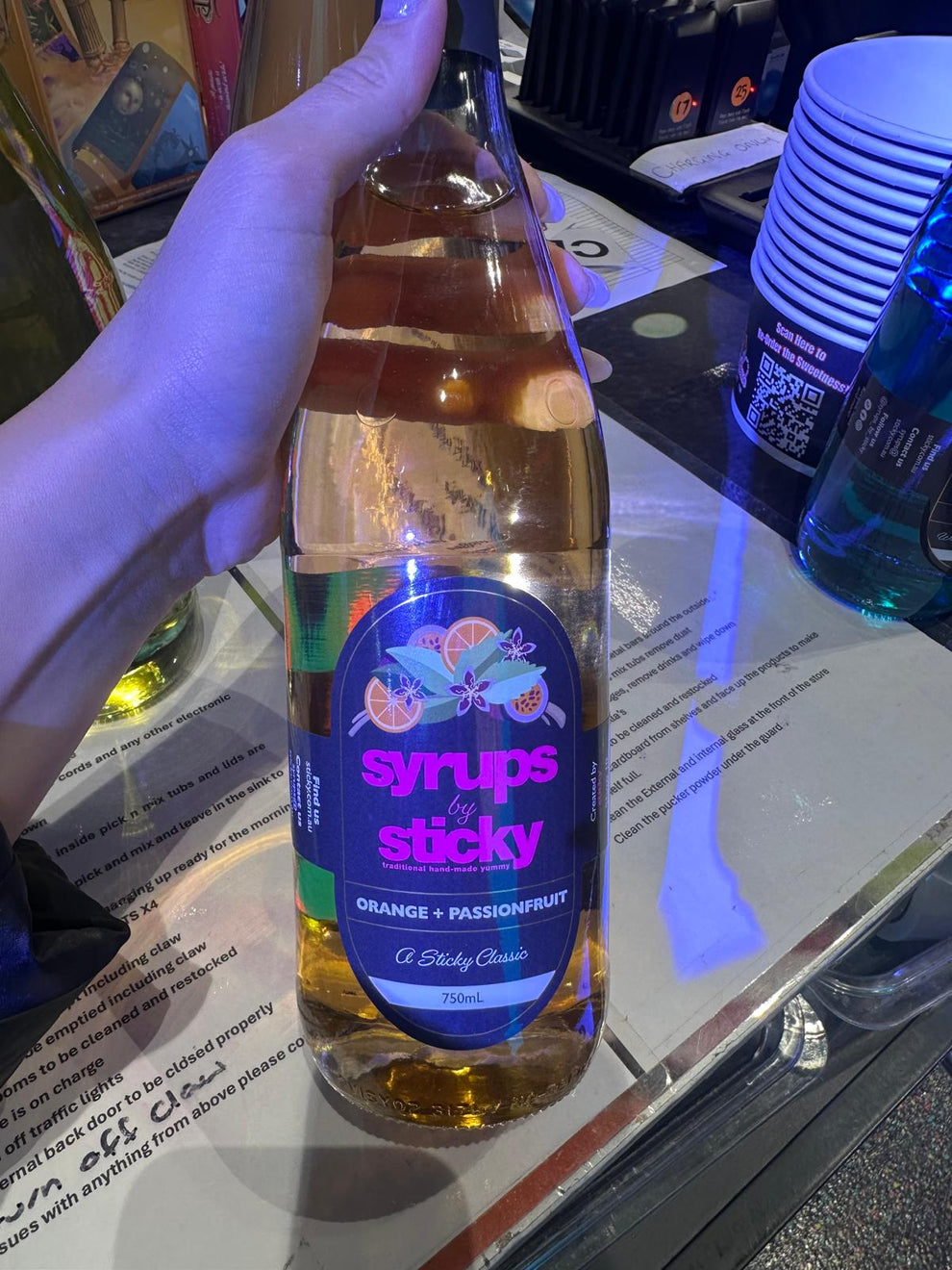 Orange + Passionfruit Syrup 750ml – Tom's Confectionery Warehouse