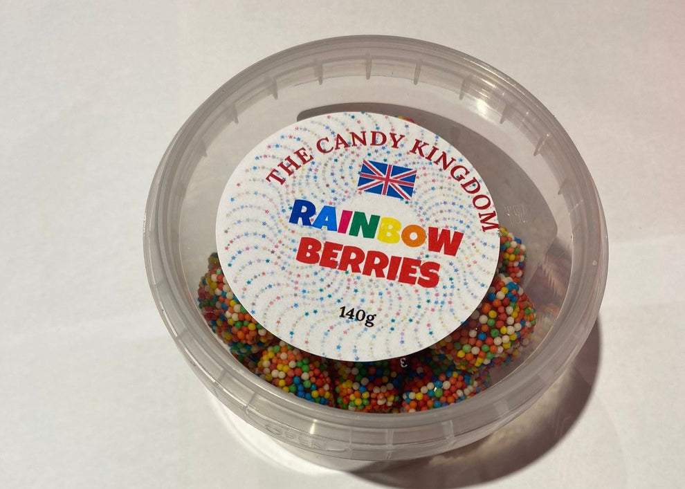 TCK Tub Rainbow Berries 140g – Tom's Confectionery Warehouse