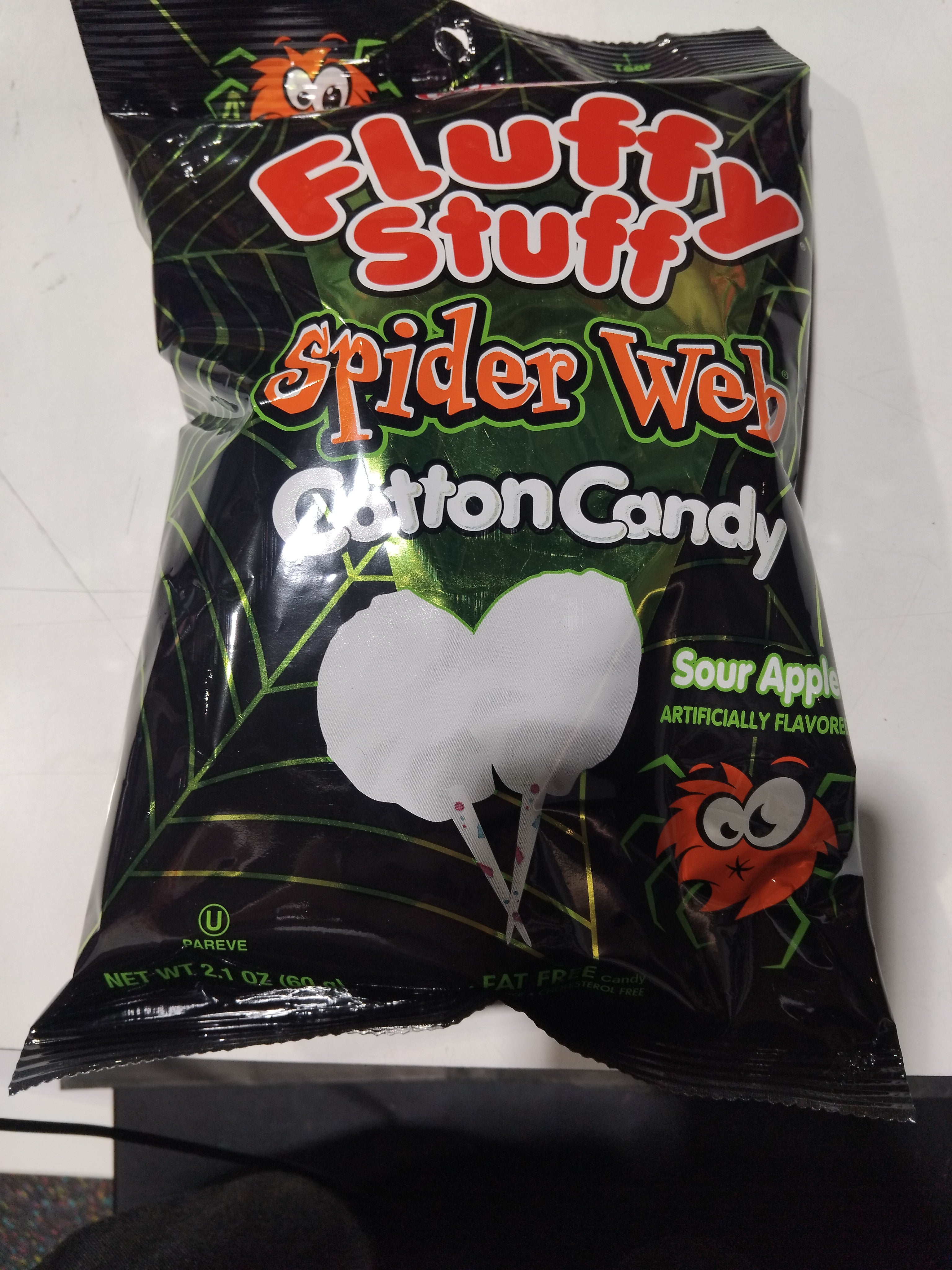 Charms Halloween Fluffy Stuff Spider Web 60g – Tom's Confectionery ...