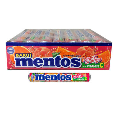 Mentos Roll Peach Orange 29g – Tom's Confectionery Warehouse