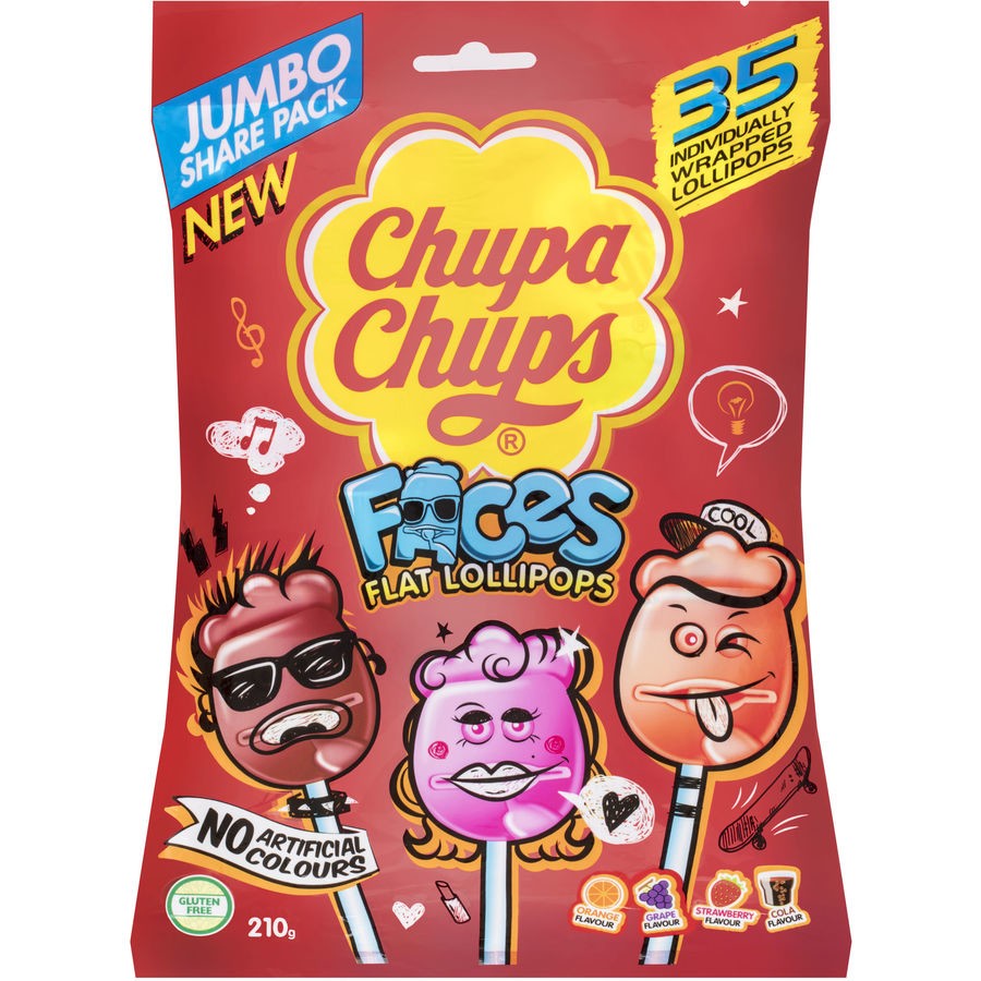 Chupa Chups faces – Tom's Confectionery Warehouse