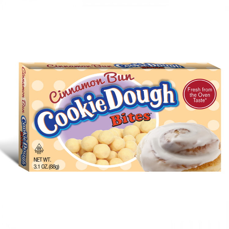 US Cinnamon Bun Cookie Dough Bites 88g – Tom's Confectionery Warehouse