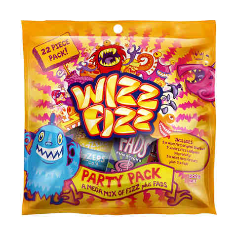 FYNA WIZZ FIZZ PARTY PACK 229G – Tom's Confectionery Warehouse