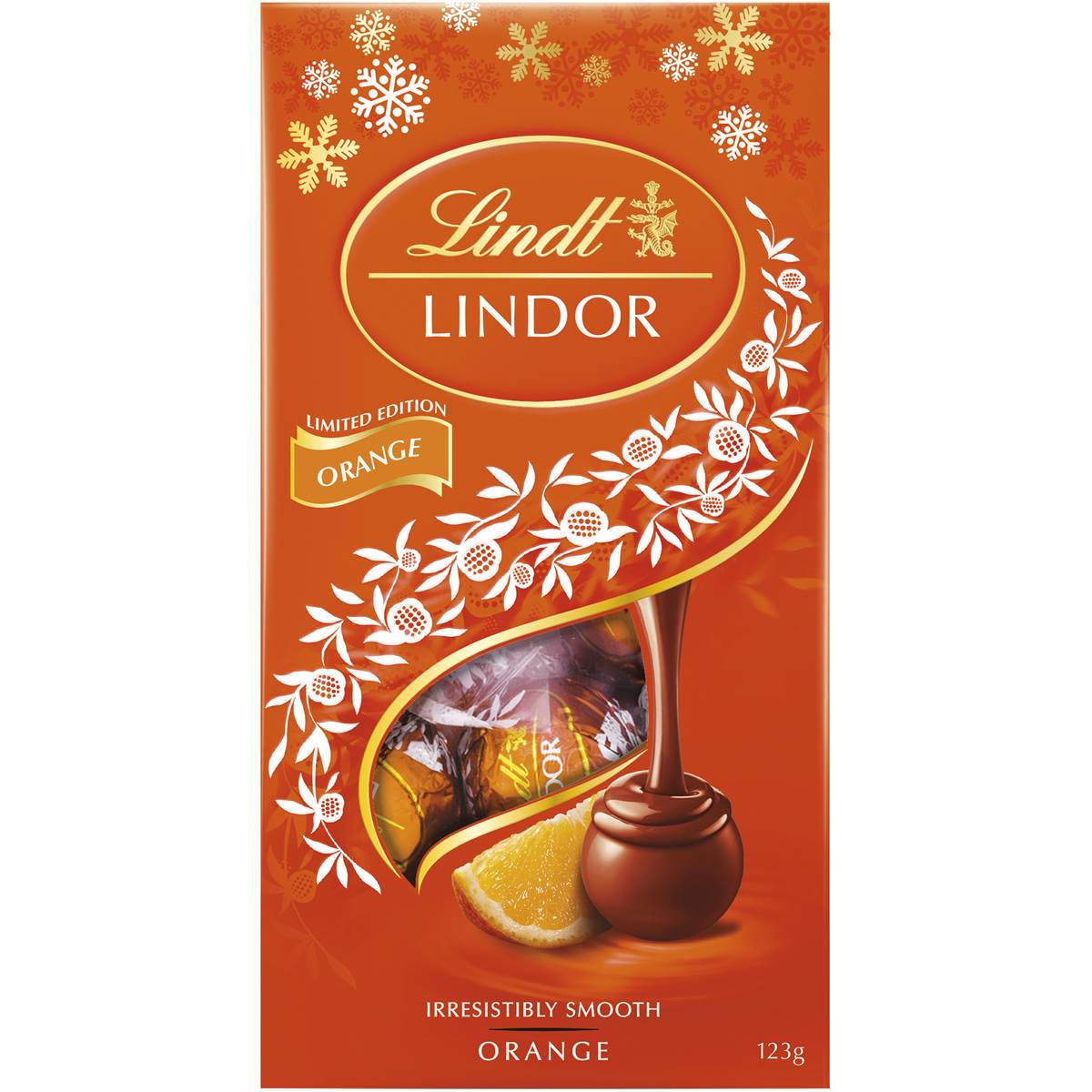Lindor Orange 123g – Tom's Confectionery Warehouse