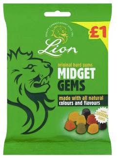 UK Lion Midget Gems 160g – Tom's Confectionery Warehouse