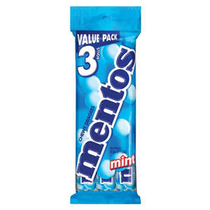 MENTOS PEPPERMINT ROLL 3PK (20 – Tom's Confectionery Warehouse