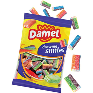 Damel sour mutli colour bricks 1kg – Tom's Confectionery Warehouse