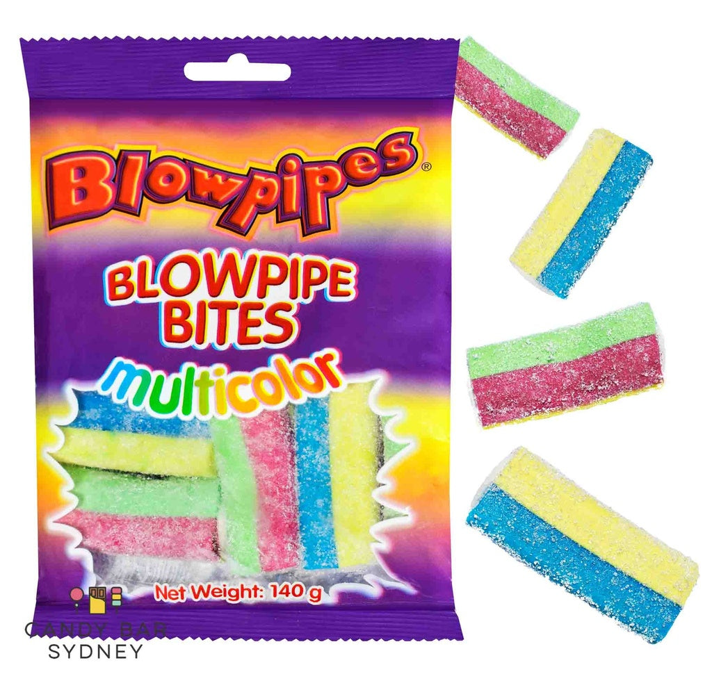 Blowpipes Blowpipe Sour Multicolour Bites Bag 140g – Tom's ...