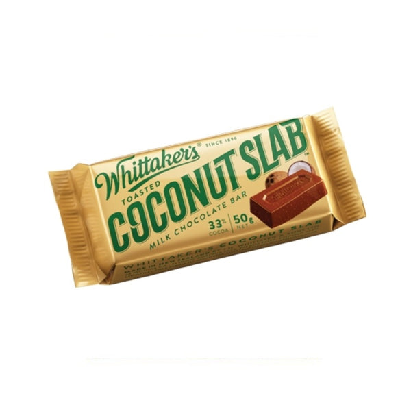 Whittaker's & Sons Toasted Coconut Slab 50g – Tom's Confectionery Warehouse