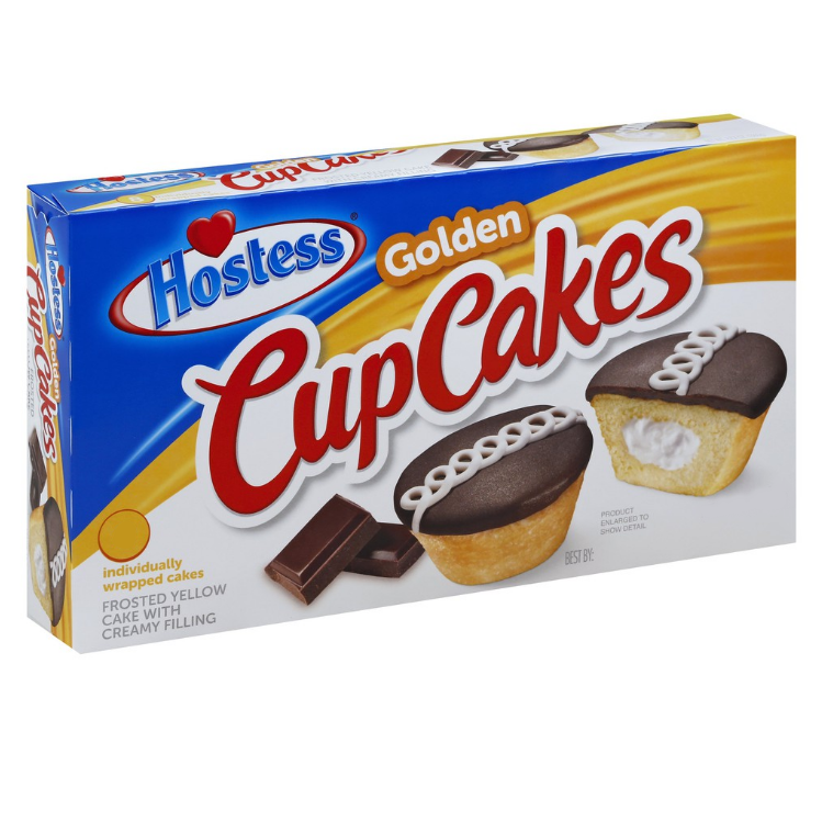 Hostess Cup Cakes Golden 10 Pack – Tom's Confectionery Warehouse