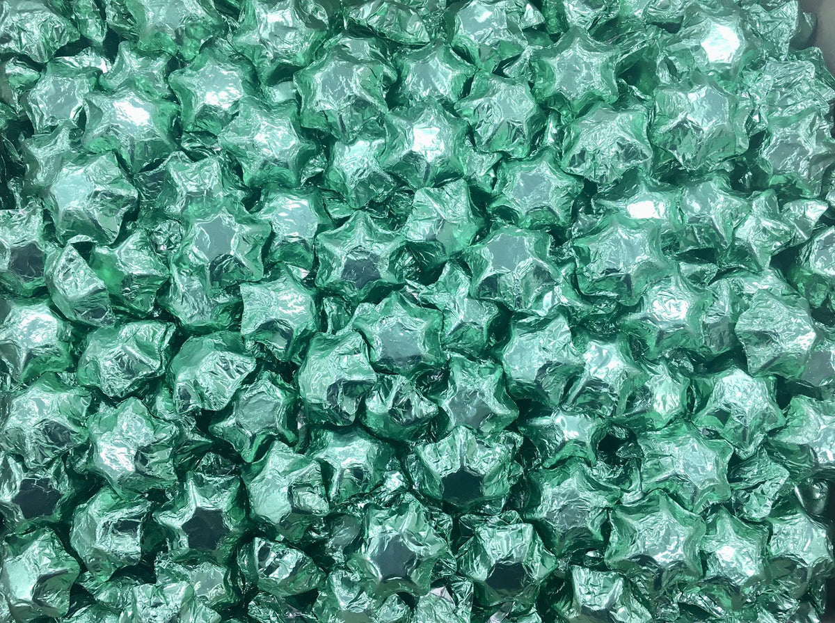 Pauls Chocolates Light Green Milk Chocolate Stars – Tom's Confectionery ...