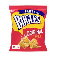 BUGLES CORN ORIGINAL 411G – Tom's Confectionery Warehouse