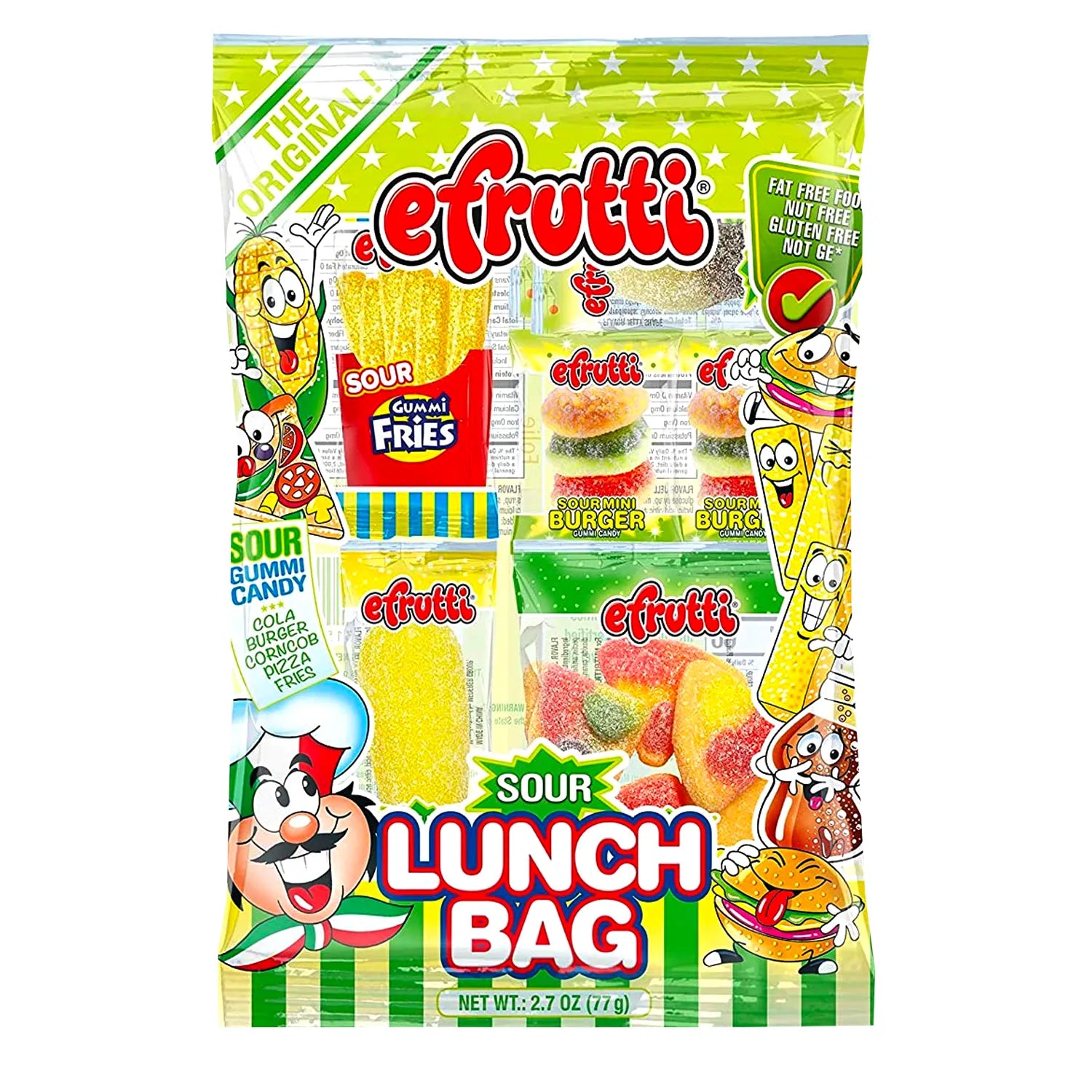 EFRUTTI SOUR GUMMI LUNCH BAG 77g – Tom's Confectionery Warehouse