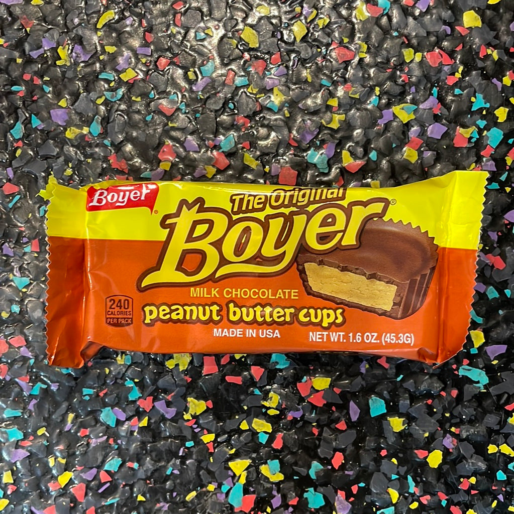 Boyer - Peanut butter cups (45.3G) – Tom's Confectionery Warehouse