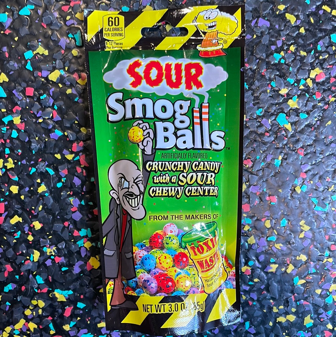 TOXIC WASTE SOUR SMOG BALLS 85g – Tom's Confectionery Warehouse