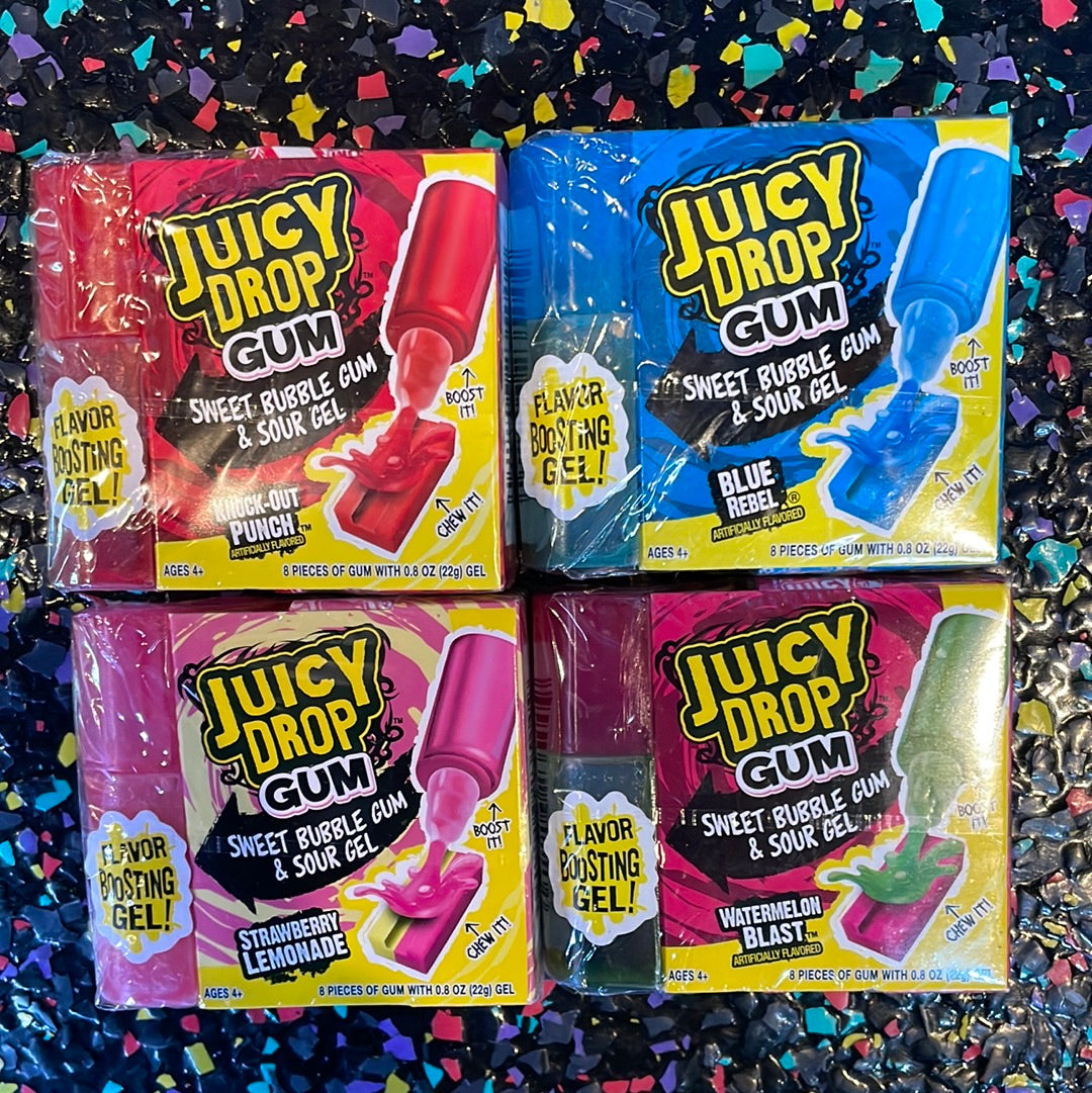 Juicy Drop Gum Sweet Bubble Gum 8pcs 22g – Tom's Confectionery Warehouse