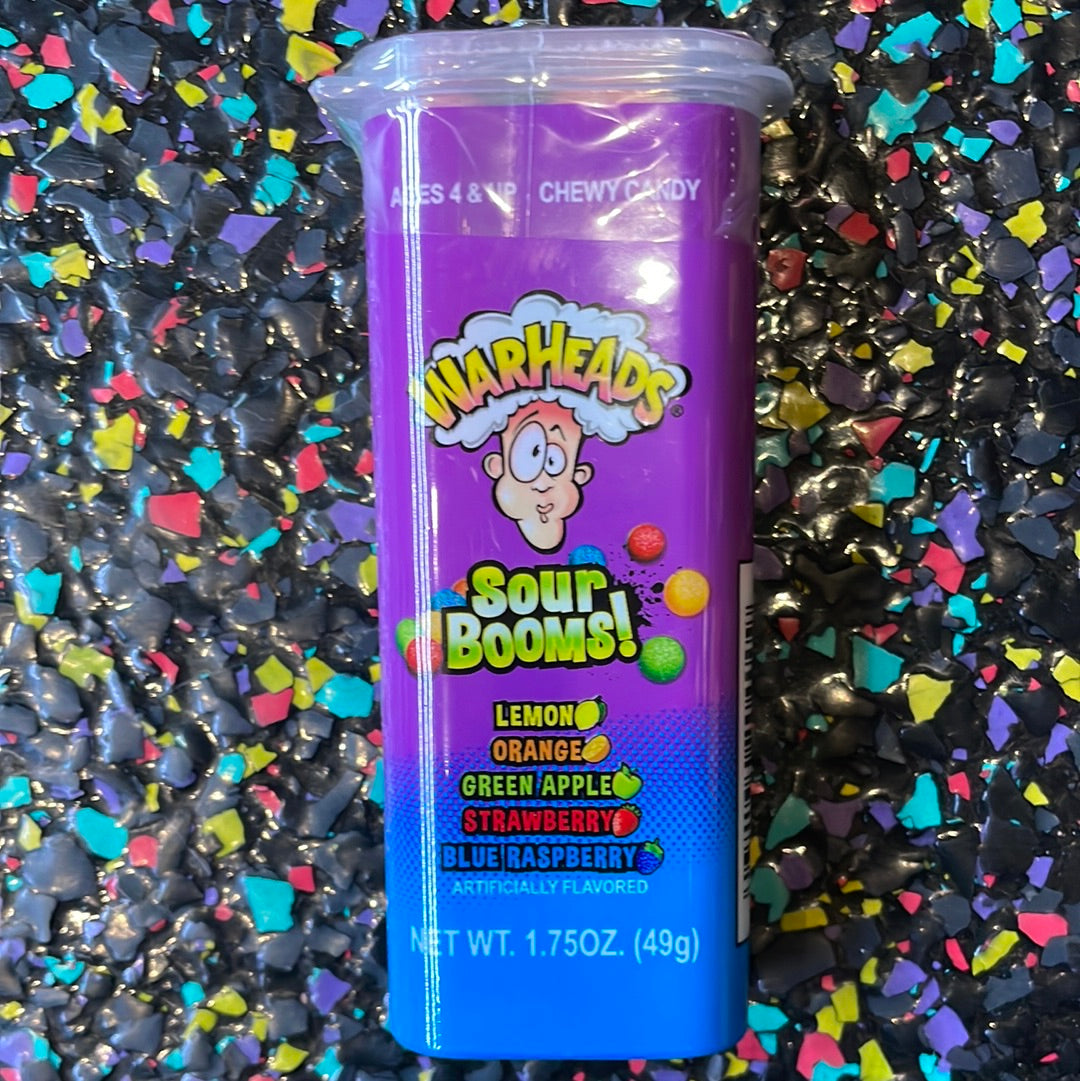 WARHEAHDS SOUR BOOMS ASSORTED 49g – Tom's Confectionery Warehouse