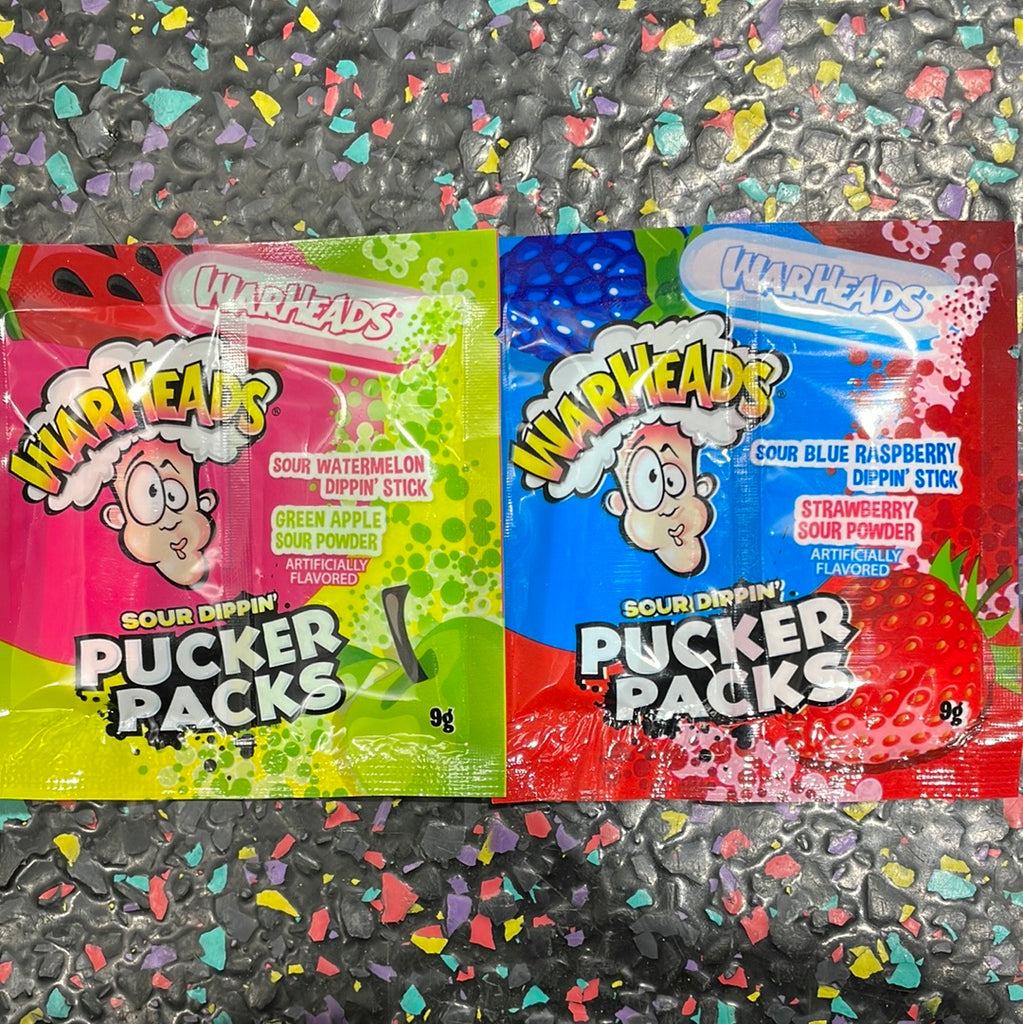 Warheads - Sour Dippin’ Pucker Packs 9g – Tom's Confectionery Warehouse