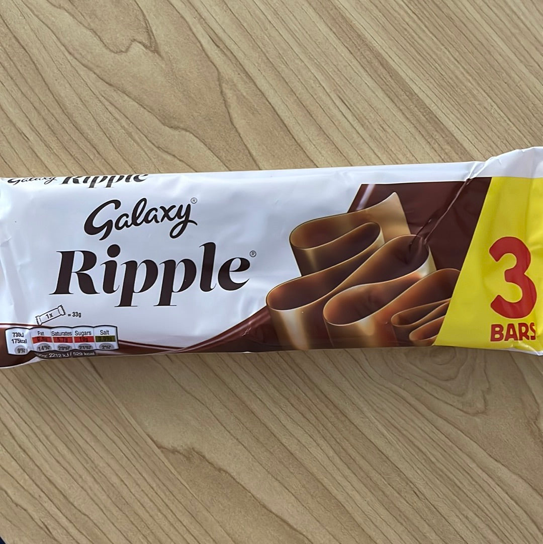 Galaxy Ripple - 3 Bars – Tom's Confectionery Warehouse