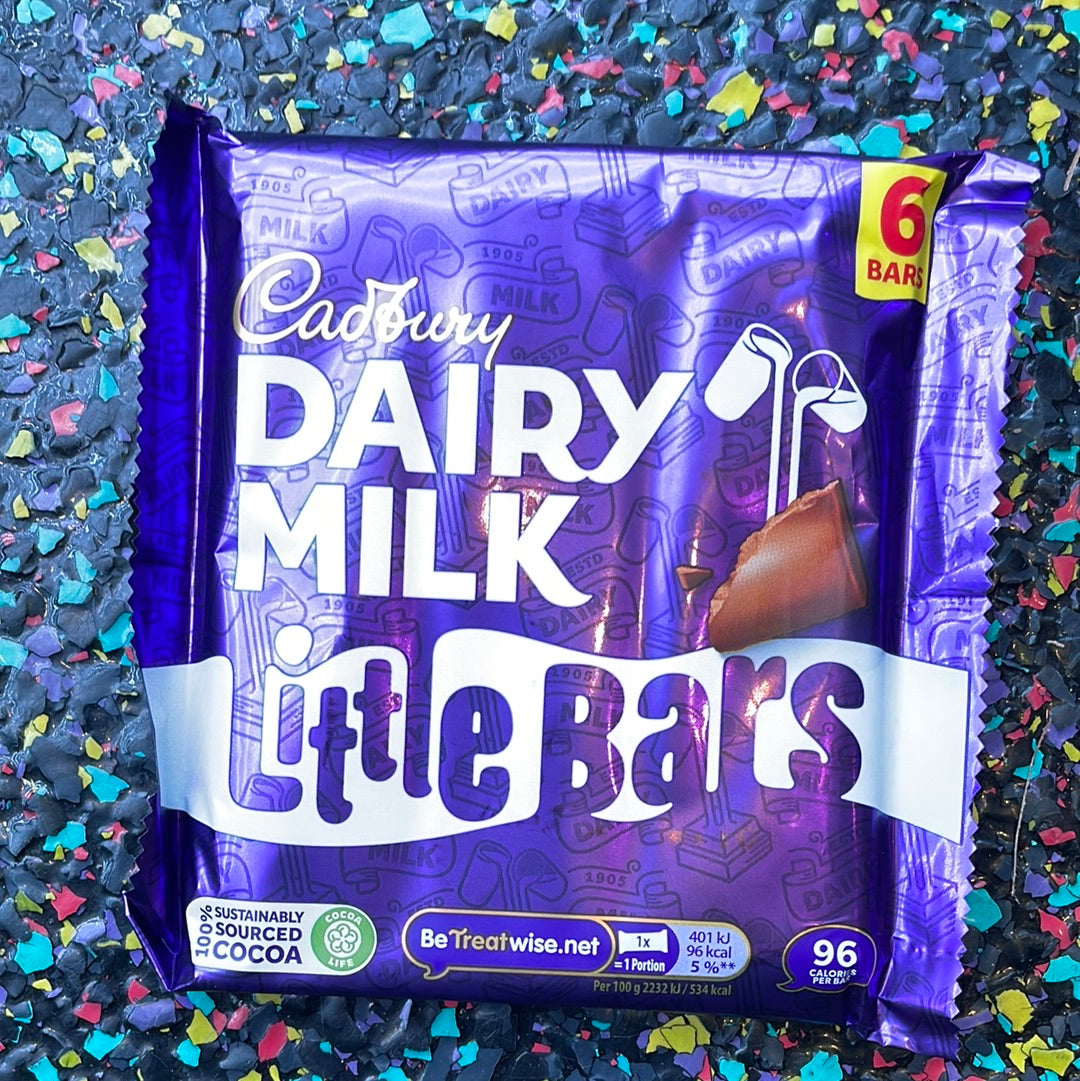 UK Cadbury Dairy Milk 6 Little Bars 108g – Tom's Confectionery Warehouse