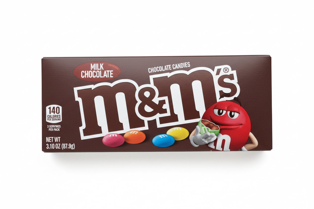 USA - M&M’s Milk Chocolate box - 90.7g – Tom's Confectionery Warehouse