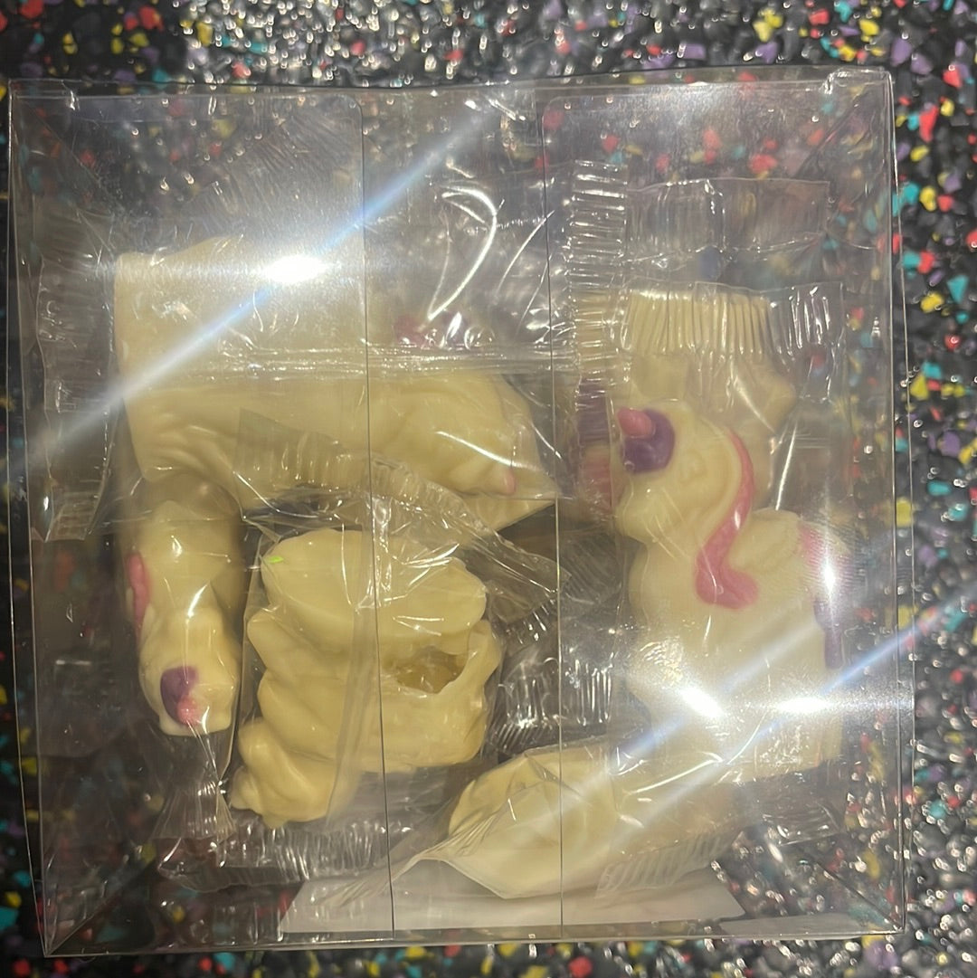 Mini Unicorns Hollow Decor. Cello Milk/White 17g – Tom's Confectionery ...