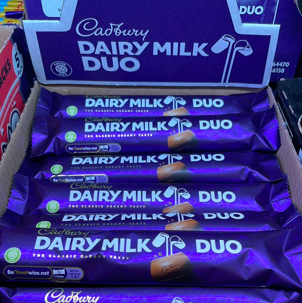 UK Cadbury Dairy Milk Duo 54.4g – Tom's Confectionery Warehouse