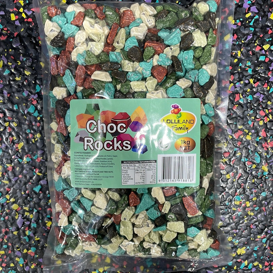 Lolliland - Choc Rocks 1kg – Tom's Confectionery Warehouse
