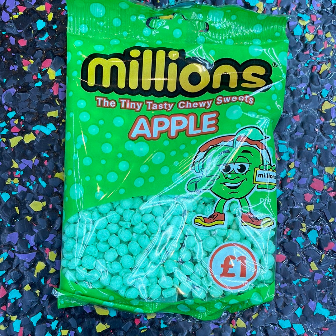 Millions Apple 100g – Tom's Confectionery Warehouse