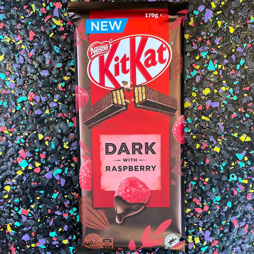 Kit Kat - Dark with Raspberry chocolate Block – Tom's Confectionery ...