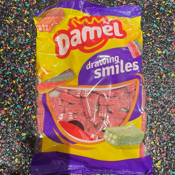 Damel Strawberry Fizzy Bricks 1kg – Tom's Confectionery Warehouse