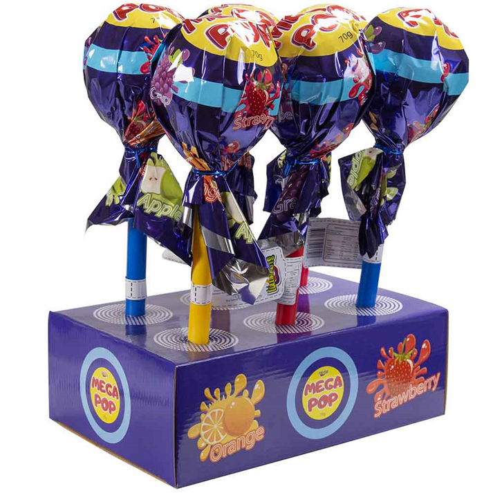 Mega Lollipop 70g (7x10g) – Tom's Confectionery Warehouse