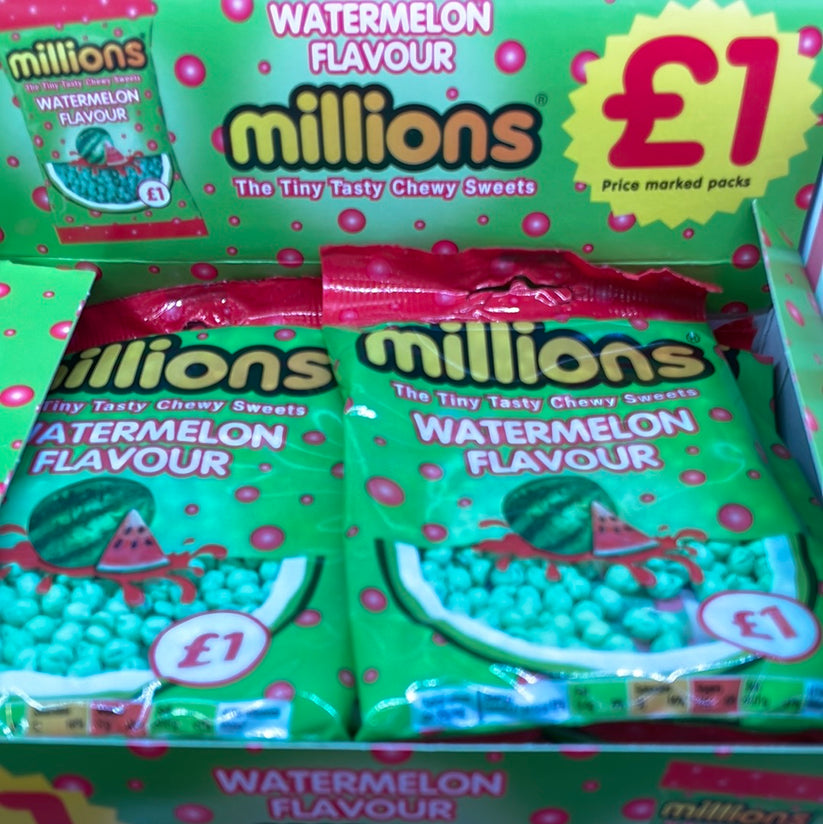 Millions - watermelon flavour 85g – Tom's Confectionery Warehouse