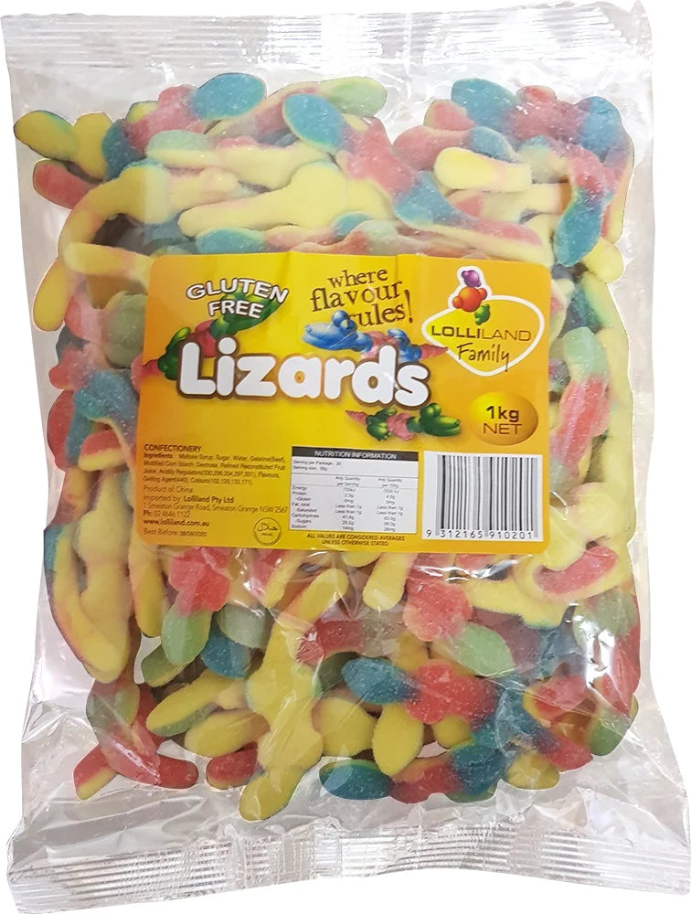 Lolliland Sour Lizard 1kg – Tom's Confectionery Warehouse