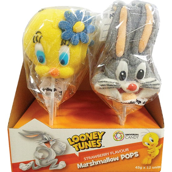 Looney Tunes Mallow Pops 45g – Tom's Confectionery Warehouse
