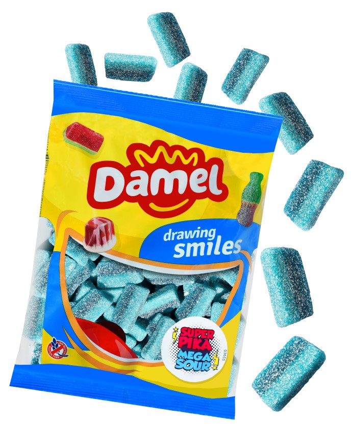 Damel Mega Sour Blue Slice 1kg – Tom's Confectionery Warehouse