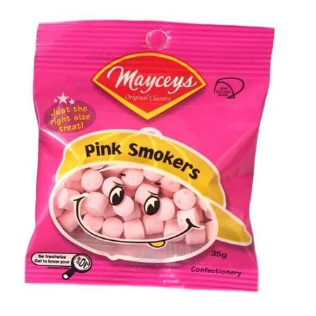 Mayceys Pink Smokers Bag 35g – Tom's Confectionery Warehouse