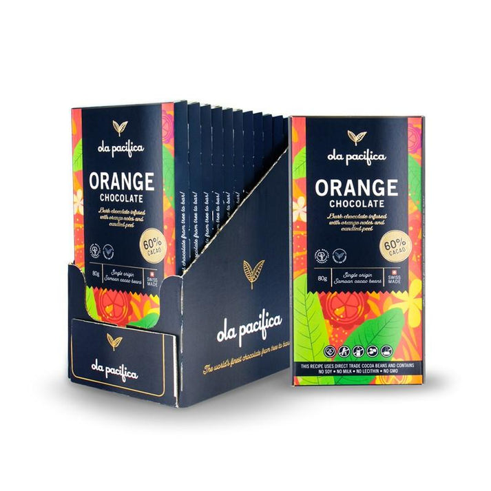 Ola Pacifica Orange Chocolate 80g – Tom's Confectionery Warehouse
